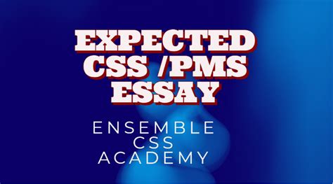 Css Pms Expected Essay Topics For Fpsc Ppsc Exams