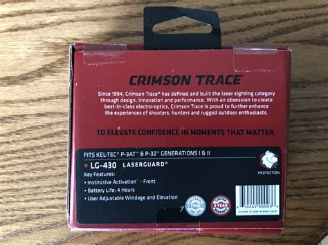 Crimson Trace Lg 435 Laser Guard For Kel Tec Pf9 Tj Target