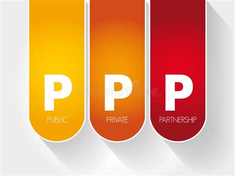 PPP Public Private Partnership Acronym Stock Illustration Illustration Of Abbreviation