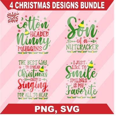 Christmas Svg Bundle Buddy The Elf Svg Funny Svg Elf Movi Inspire
