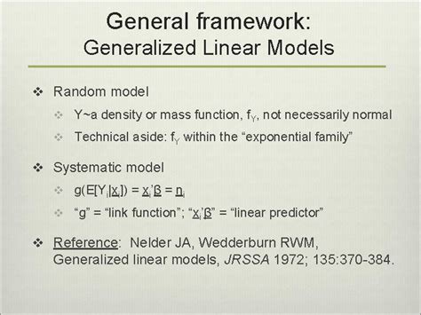 Introduction To Logistic Regression And Generalized Linear Models