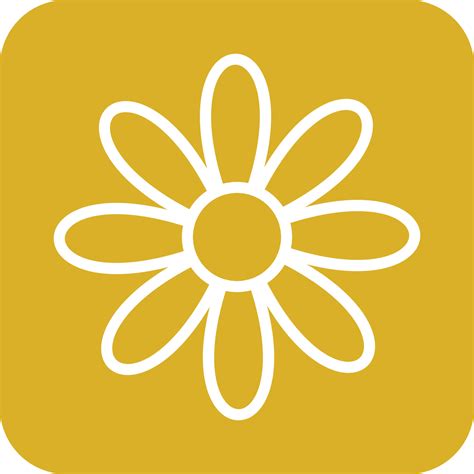 Daisy Icon Vector Design 22840451 Vector Art At Vecteezy