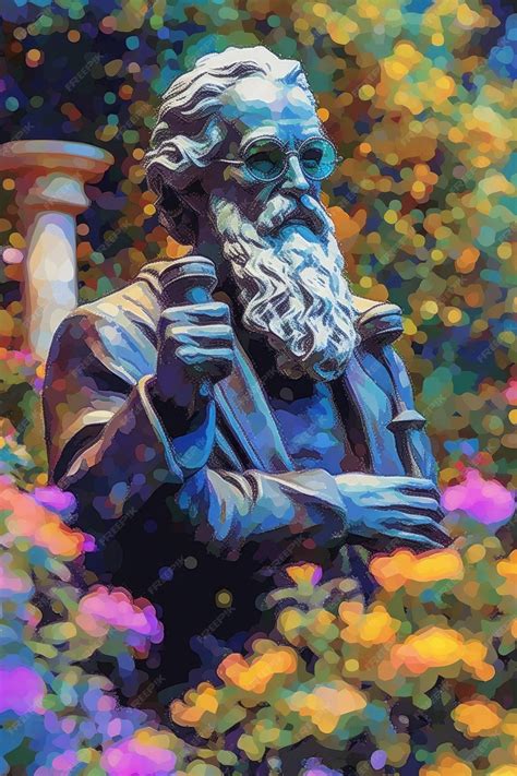 Premium Ai Image A Statue Of An Old Norse Scandinavian Pagan God Of