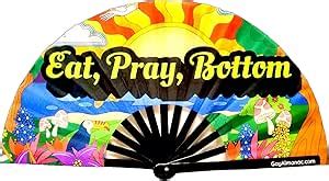 Pandatak Gay Pride Large Folding Fans Bamboo Fan 13 With