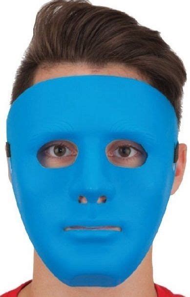 Mardi Gras Blank Male Phantom Mask Costume Face Thick Plastic Face