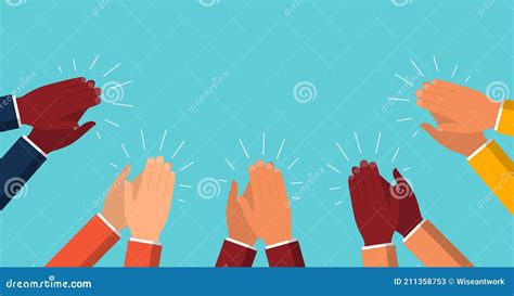 Clap Of Hand Applause Of People Applaud And Congratulations Of
