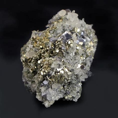 Extraordinary Cubic Pyrite Block With Quartz Galena And Catawiki