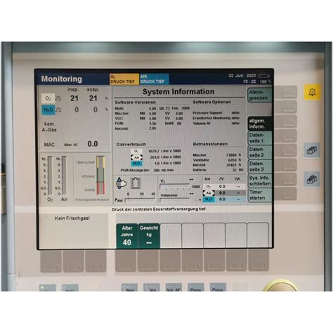 Anesthesia Device Dräger Primus Infinity