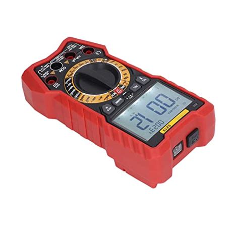 Current Voltage Tester Meter High Led Abs Silicone Digital Display Multimeter Dual Fuse