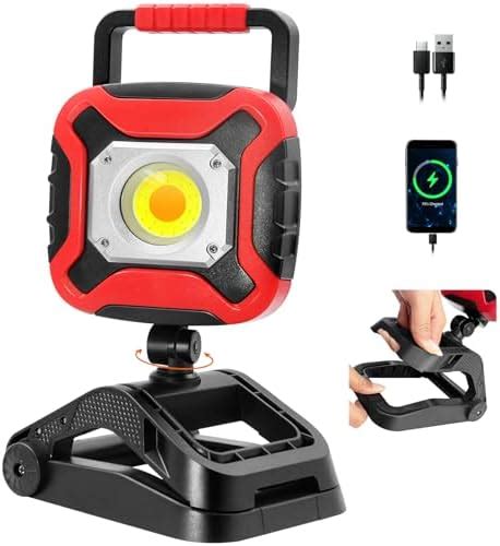 SYLSTAR Clamp Work Light Rechargeable 3000LM Magnetic Clip On Work Light With 4 Light Modes
