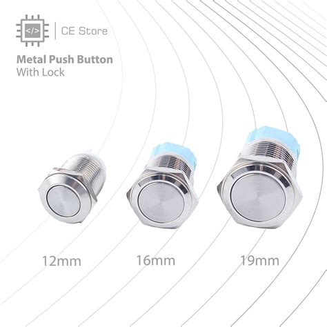 Metal Push Button With Lock CE Store