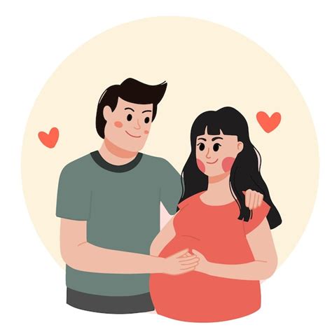 Pareja esperando bebé feliz embarazo mujeres embarazadas maternidad