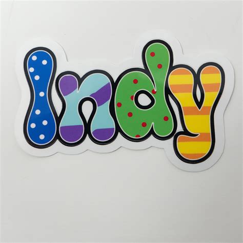 Indy Colors Sticker P7 Circle City Souvenirs