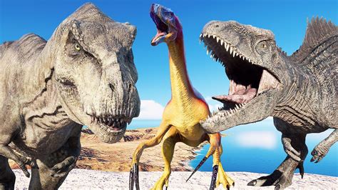 🦖jurassic World Dominion🦕t Rex Vs Giganotosaurus Vs Therizinosaurus