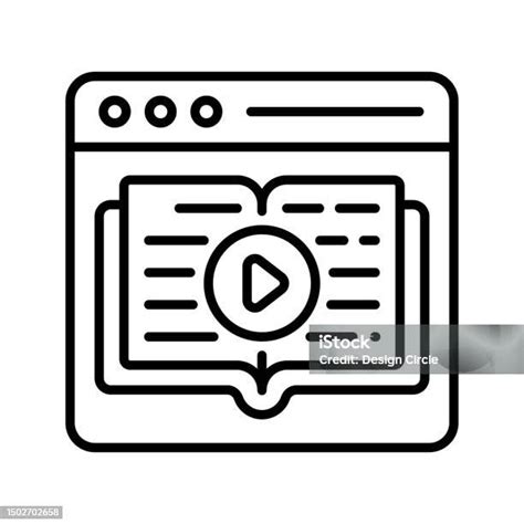 온라인 비디오 읽기 개요 아이콘 디자인 그림입니다 흰색 배경에 온라인 김이 나는 기호 Eps 10 파일 Tv 보기에 대한 스톡 벡터 아트 및 기타 이미지 Istock