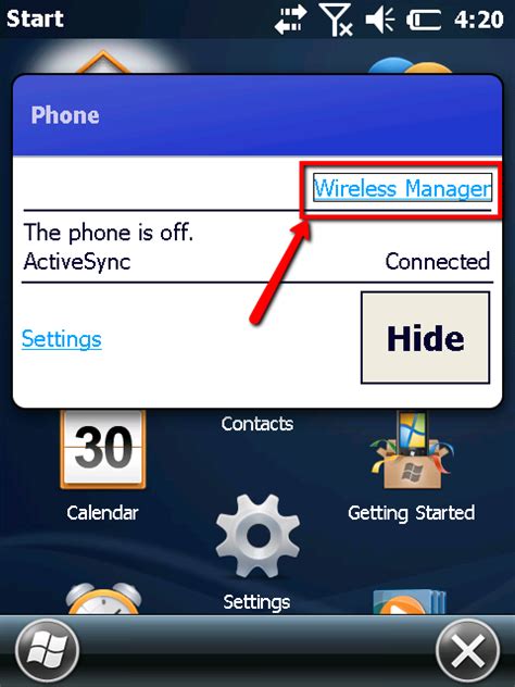 Connecting To A Wireless Network On A Windows Mobile Device Microsurvey