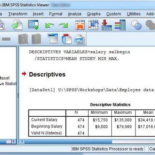 Image Showing SPSS Analysis Summary Page Download Scientific Diagram