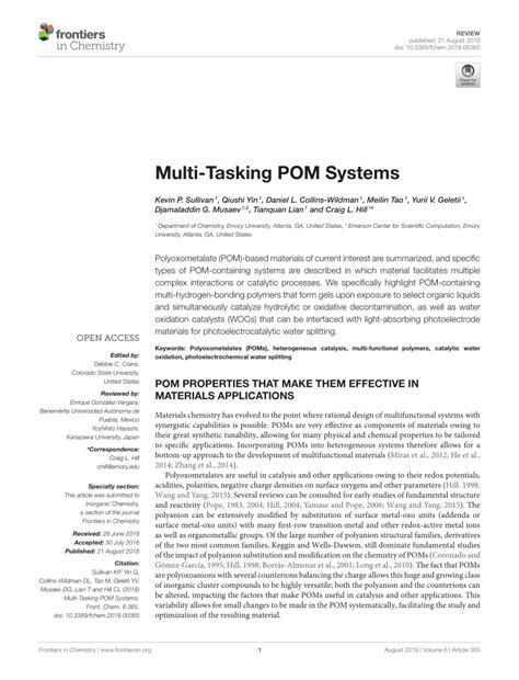 Pdf Multi Tasking Pom Systems