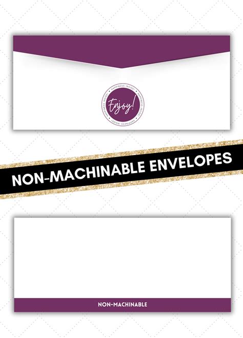 Plum Non Machinable Envelopes Court Of Achievers