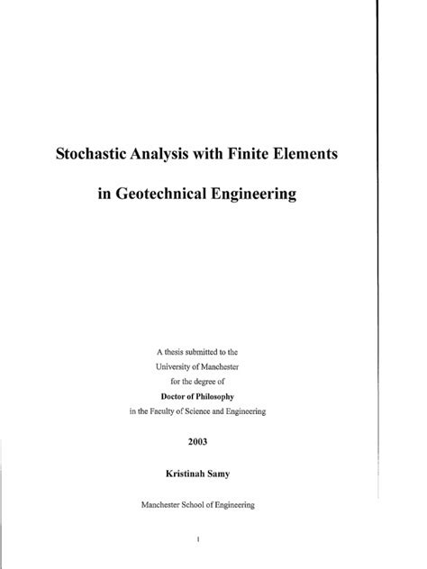 Stochastic Analysis With Fe In Ge Pdf Weighted Arithmetic Mean