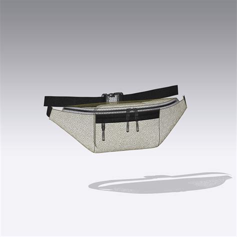 Artstation Waistbag Fanny Pack Clo3d Marvelous Designer Zprj Obj Gltf