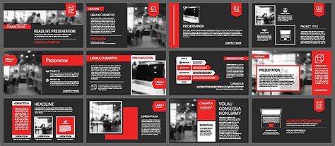 Infographic Elements And Presentation Templates In Black Gold Design