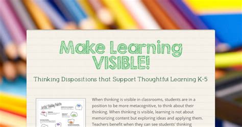 Make Learning Visible