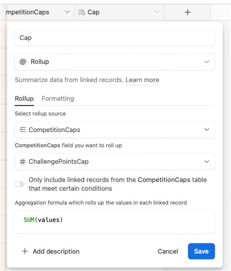 Help With Rollup Field Airtable Community