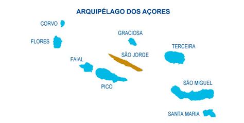 Mapa Açores Ilhas Mapa