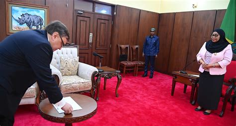 RAIS SAMIA APOKEA HATI ZA UTAMBULISHO KUTOKA KWA MABALOZI WA NCHI 6