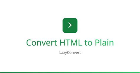 Html To Plain Online Converter Free
