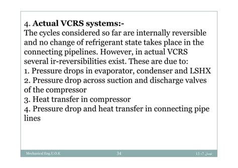 Vapour Compression Refrigeration System PDF