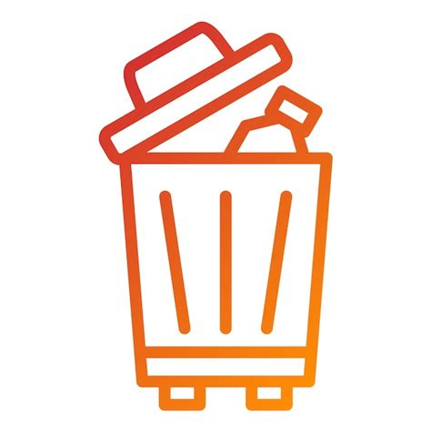 Premium Vector Vector Design Trash Can Icon Style