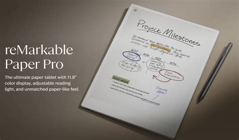 E Ink新品：remarkable最新推出採用e Ink Gallery 3技術，118吋彩色電子紙平板paper Pro E