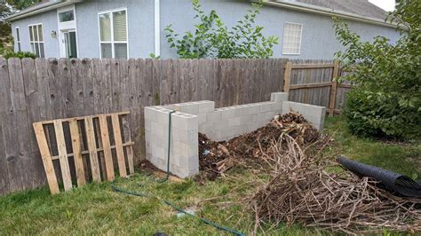 Finished My 3 Bay Cinder Block Setup R Composting