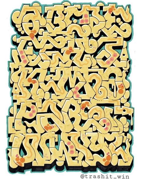 Пин от пользователя AisOne на доске Alphabet Граффити в виде алфавита