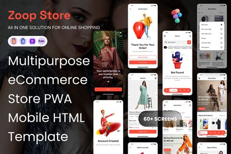 Multipurpose ECommerce Store PWA Mobile HTML
