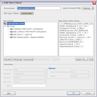 Andrej Baranovskij Blog ADF Query Component And View Criteria