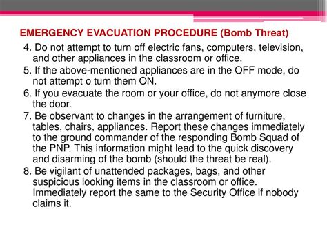 Ppt Emergency Evacuation Procedure Powerpoint Presentation Free