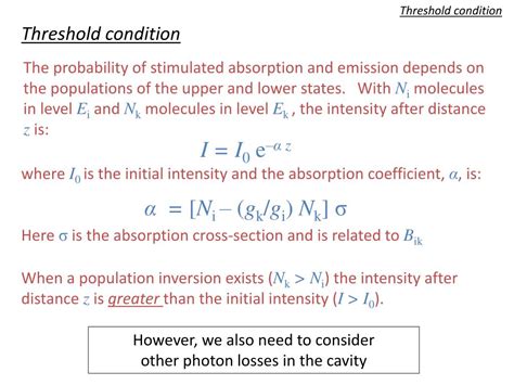 Ppt 1 2 Population Inversion Powerpoint Presentation Free Download