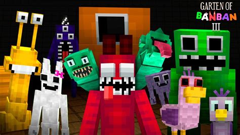Garten Of Banban 3 Full Map Gameplay In Minecraft Pe Addon And Map