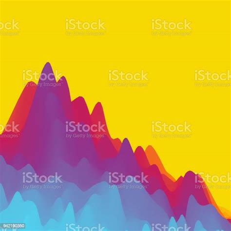 산 풍경입니다 산악 한 지형 벡터 일러스트입니다 추상적인 배경입니다 0명에 대한 스톡 벡터 아트 및 기타 이미지 0명 3
