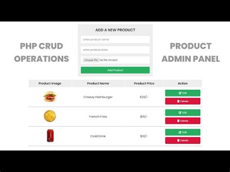 Create A Responsive E Commerce Product Admin Panel With Crud Using Html