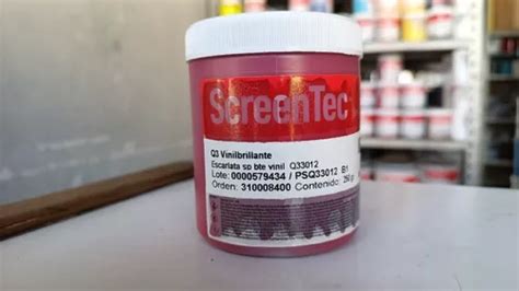 250g Tinta Rojo Escarlata Vinil Brillante Serigrafia Sanchez MercadoLibre