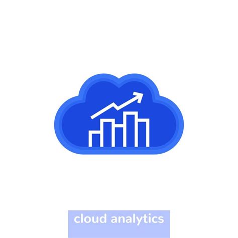 Cloud Analytics Icon With A Graph 17613290 Vector Art At Vecteezy