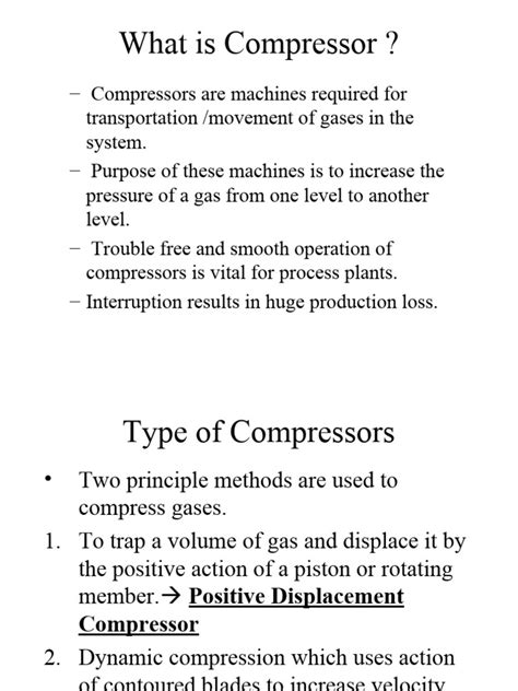Compressor Basics Pdf Pump Gases