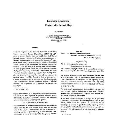 Language Acquisition Coping With Lexical Gaps Acl Anthology
