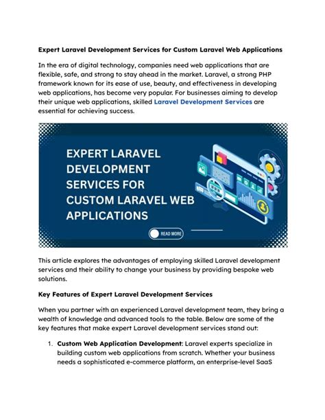 Ppt Expert Laravel Development Services For Custom Laravel Web