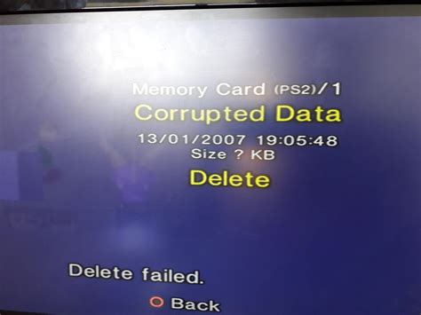 Getting This Error Whenever I Try To Delete Corrupted Data Anybody
