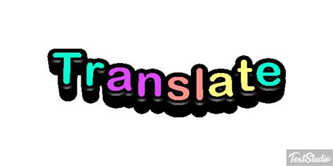 Translate Word Animated  Logo Designs